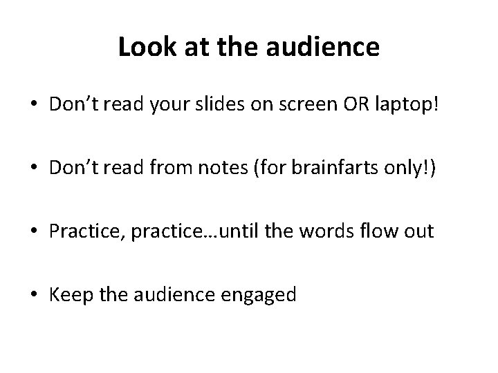 Oral presentations The good the bad and the