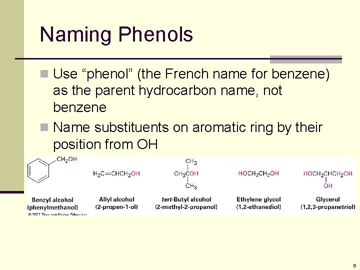 Chapter 17 Alcohols and Phenols Based on Mc