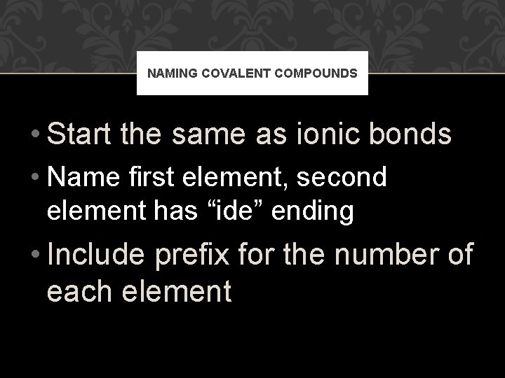PROPERTIES OF BONDING Unit 5 BOND LENGTH AND