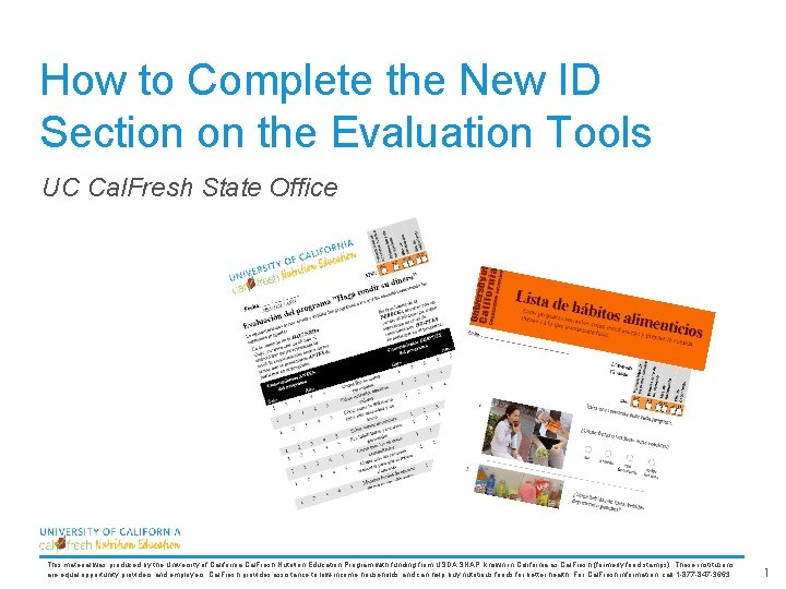How to Complete the New ID Section on