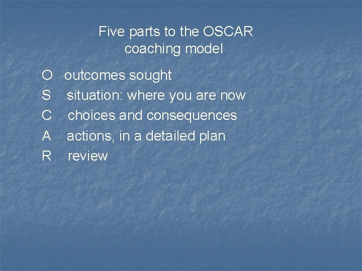 Four parts to the RICH neuroscientific coaching model