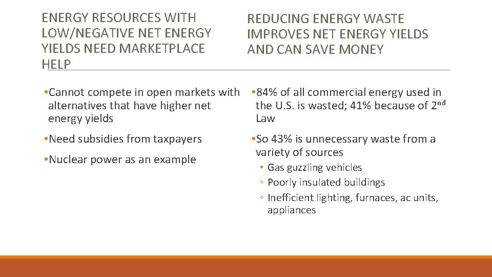 CHAPTER 15 NONRENEWABLE ENERGY Energy Use World vs