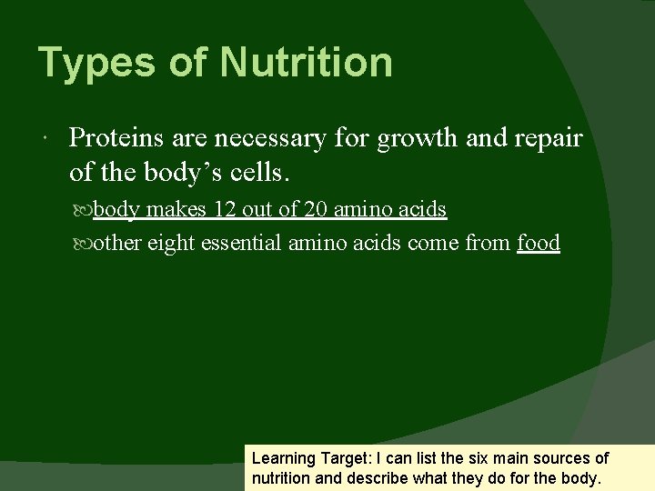 NUTRITION believe it or not you are what