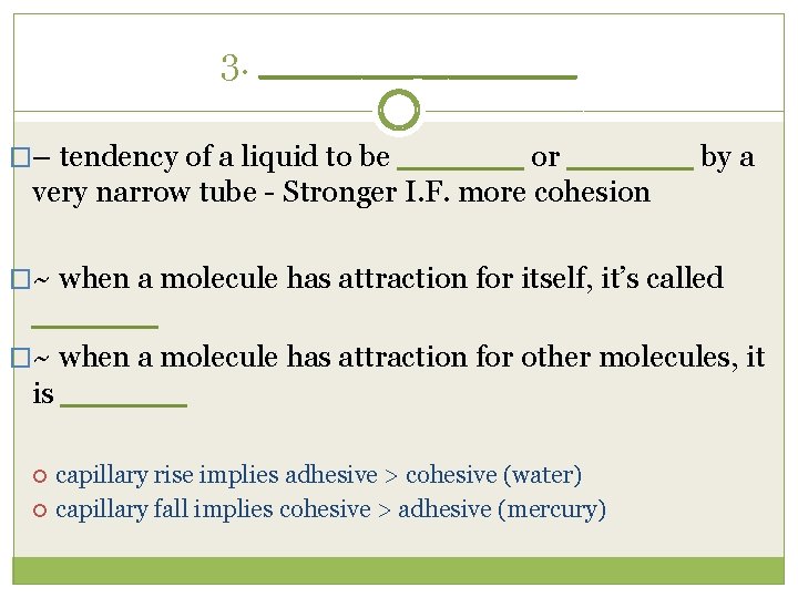 Chapter 13 CONDENSED STATES OF MATTER States of