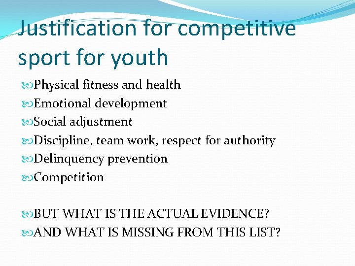 Sport Good or bad Does sport build character