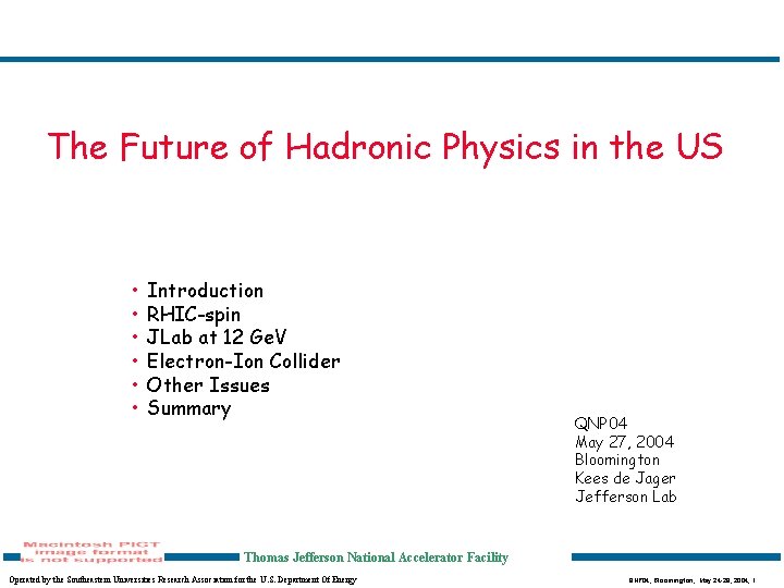 The Future of Hadronic Physics in the US