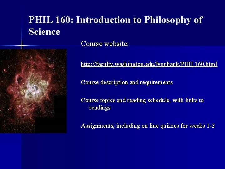 PHIL 160 Why Do We Believe in Quarks
