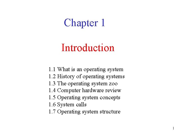 Chapter 1 Introduction 1 1 What is an