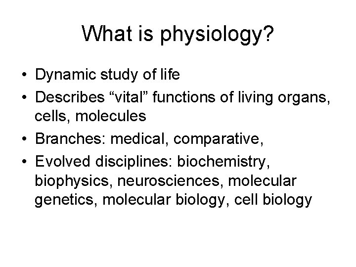Introduction to medical physiology G Ogweno Basics Calor