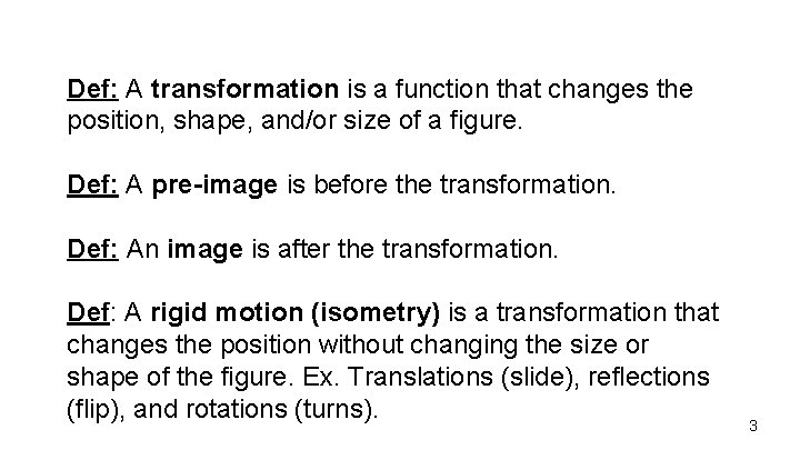 Section 16 3 Representing and Describing Transformations 1