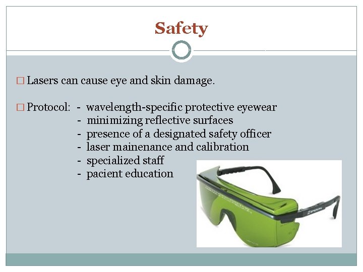 Oral surgery with laser LASER OPERCULECTOMY Historical overview