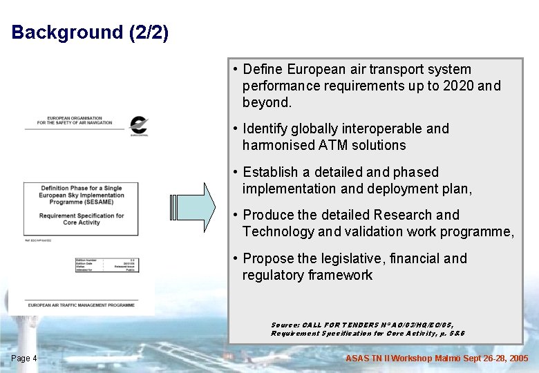 SESAME An initiative for the Single European Sky
