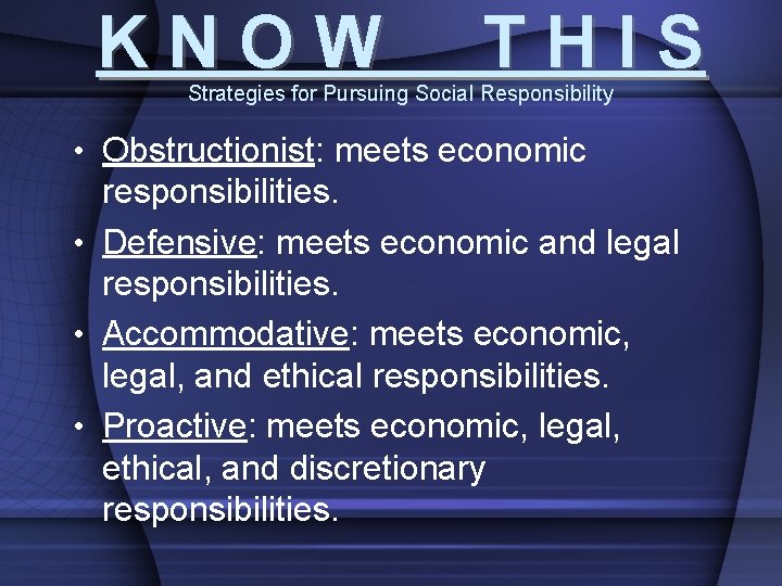 Corporate Social Responsibility What is Corporate Social Responsibility