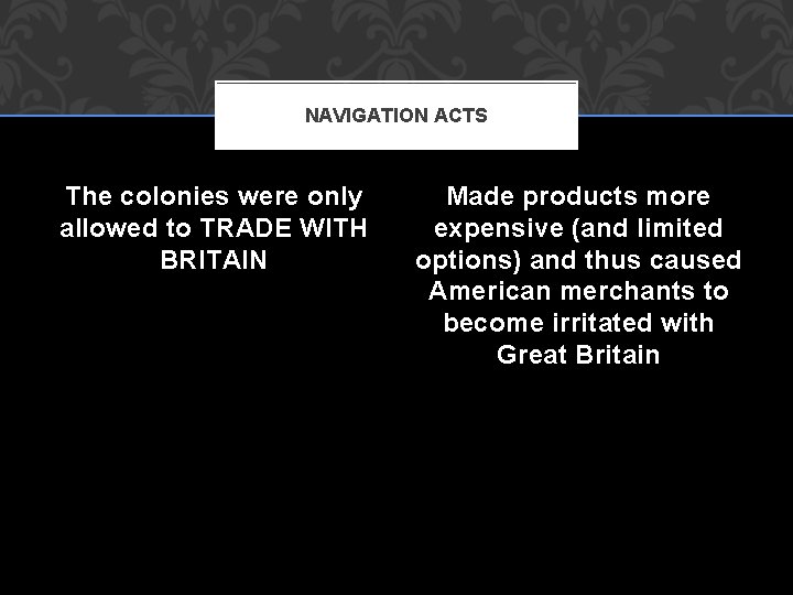 ORIGINS OF THE AMERICAN REVOLUTION THE FIRST STEPS