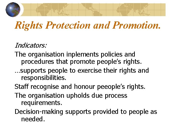 What do Personal Outcome Measures say about Rights