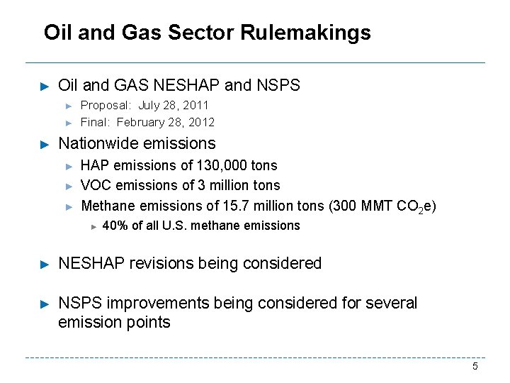Air Toxics Regulatory Update NACAA Spring Membership Meeting