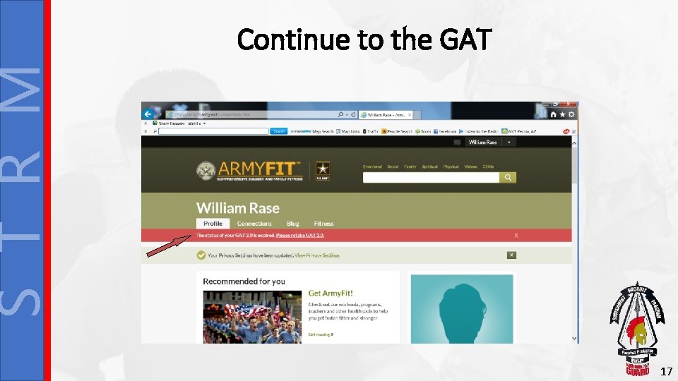 Battle HandOff SOLDIER TRAINING READINESS S T R