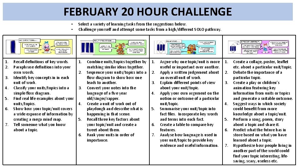 FEBRUARY 20 HOUR CHALLENGE 1 2 3 4
