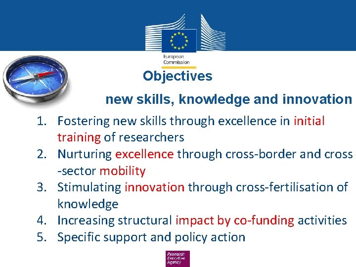 Horizon 2020 Marie SkodowskaCurie Actions Horizon 2020 Objectives