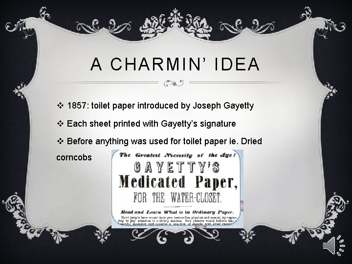 HISTORY OF THE TOILET Henry Cappel November 20