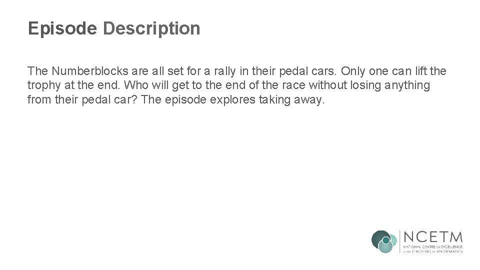 Numberblocks Support Materials Series 3 Episode 12 Numberblock