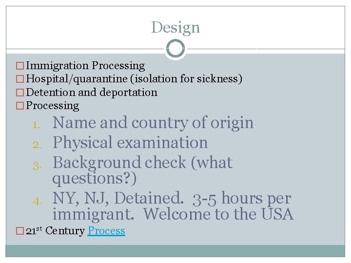 Immigration CHAPTER 16 Reasons for Settlement Improve standard