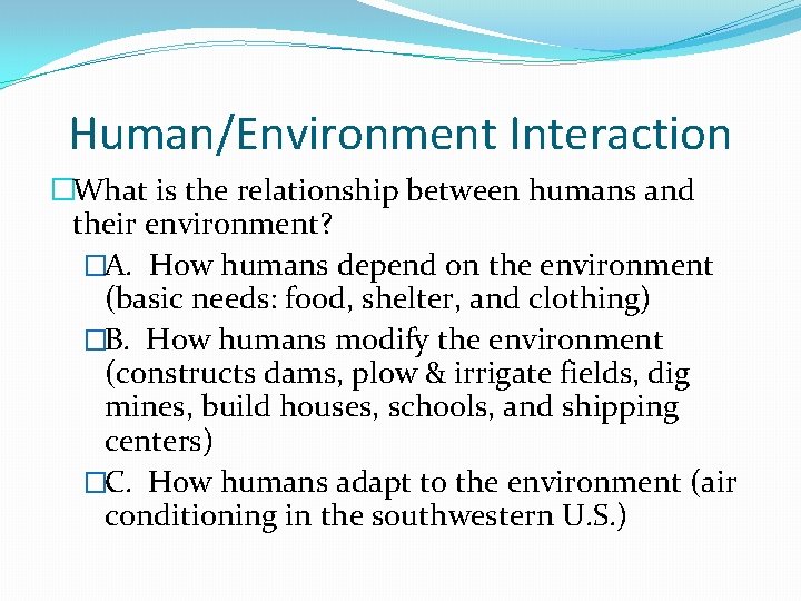 5 Themes of Geography Movement How and why