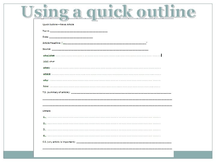 Academic Writing CLASS 4 LAURA CONNOR Mustresearch weebly