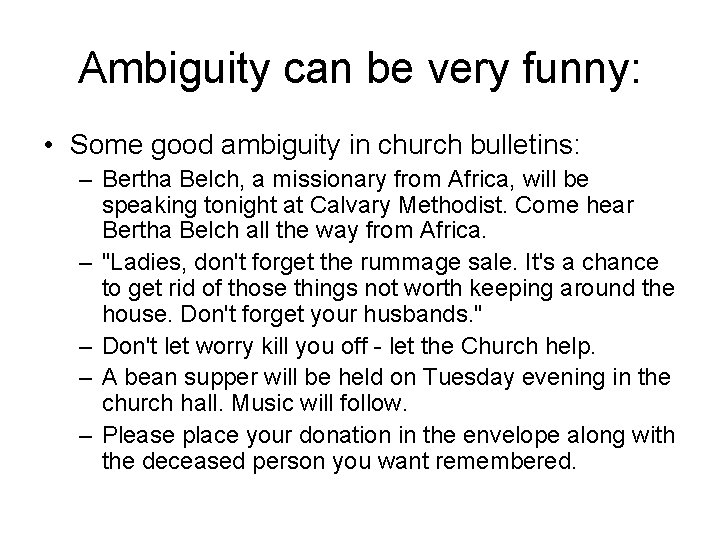 Reason and Argument Chapter 11 22 Ambiguity The