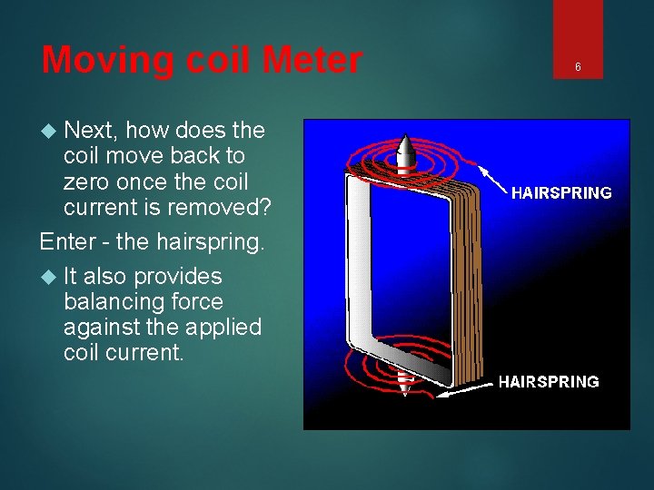 Electromagnetic Applications G 101 A MEASURING INSTRUMENTS Objectives