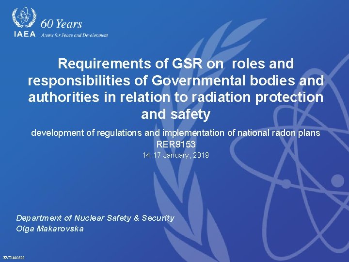 Requirements of GSR on roles and responsibilities of