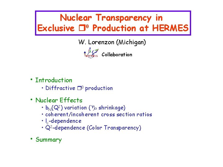 Nuclear Transparency in Exclusive r 0 Production at