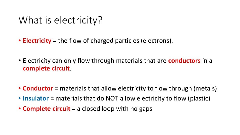 Electricity L 1 Circuit Diagrams Learning Objectives 1