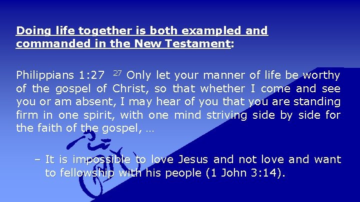 Grace Church 101 Class 4 Church Membership What