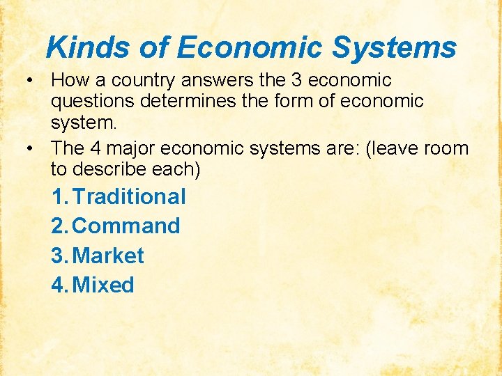 Basics of Economics SS 6 E 5 The