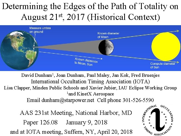 Determining the Edges of the Path of Totality