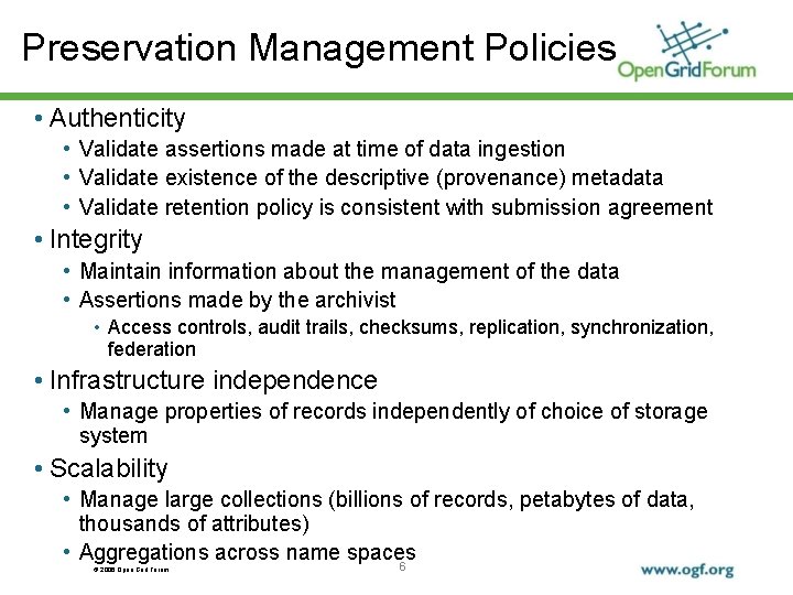 Preservation Enviroment Research Group Rulebased preservation 2006 Open