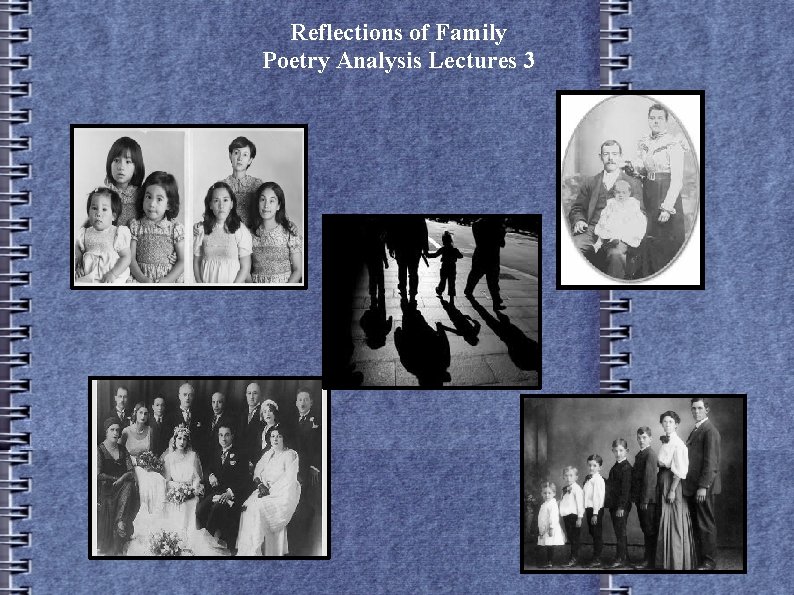 Reflections of Family Poetry Analysis Lectures 3 Flash