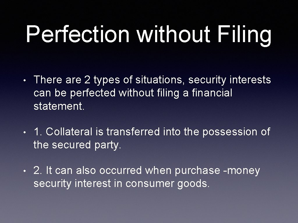 Chapter 30 Presentation on Secured Transactions By Maria