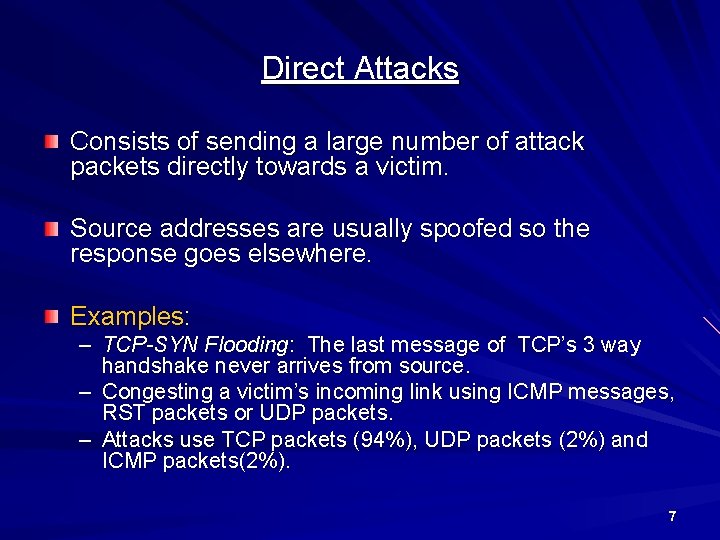 Distributed Denial of Service DDo S Defending against