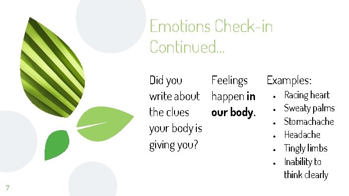 Mental Health Managing your Emotions A Virtual Social