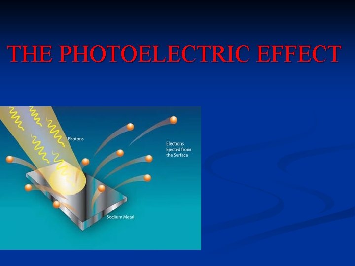 THE PHOTOELECTRIC EFFECT When red light is incident