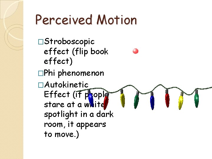 III Perception Attribution and Learning What is perception