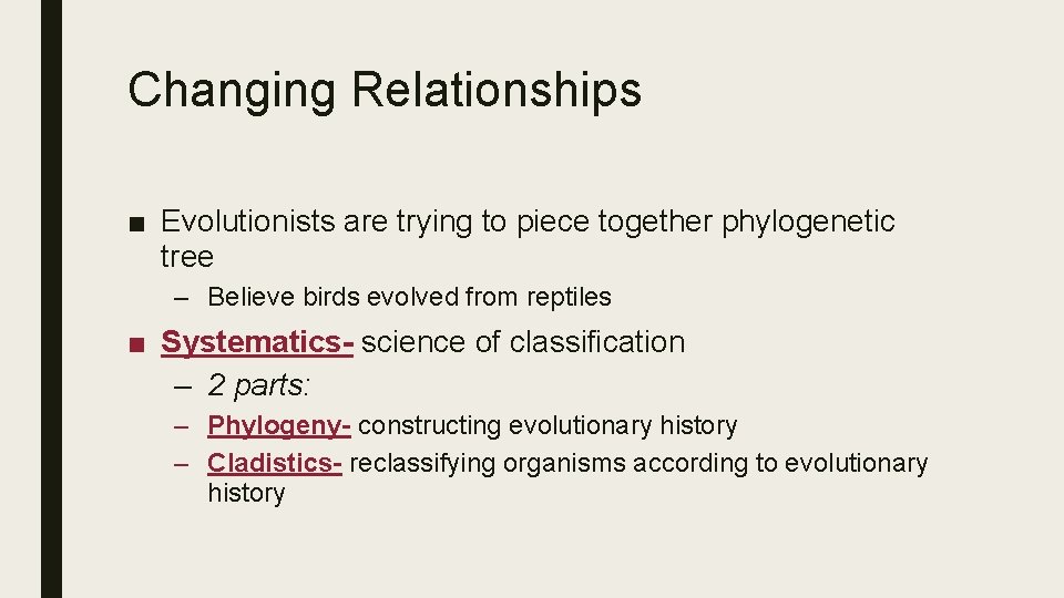 CHAPTER 11 BUNITY AND DIVERSITY How is classification