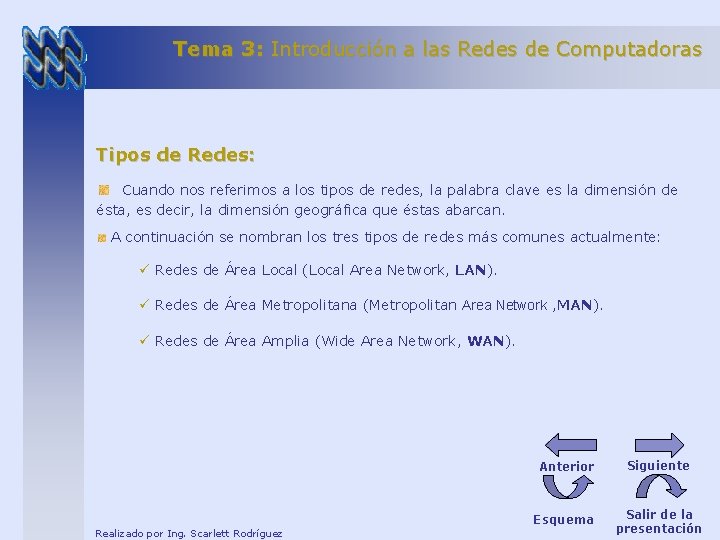 Tema 3 Introduccin a las Redes de Computadoras