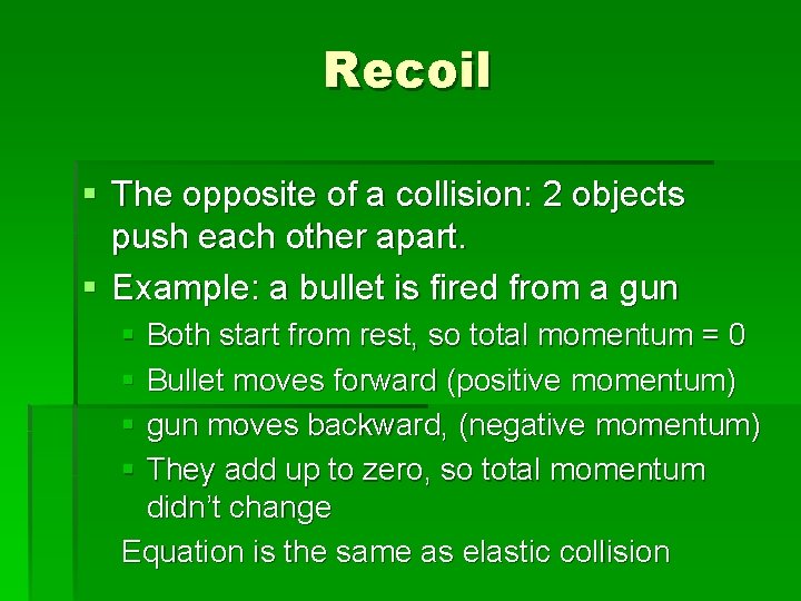 Conservation of momentum Circus physics video Conservation of