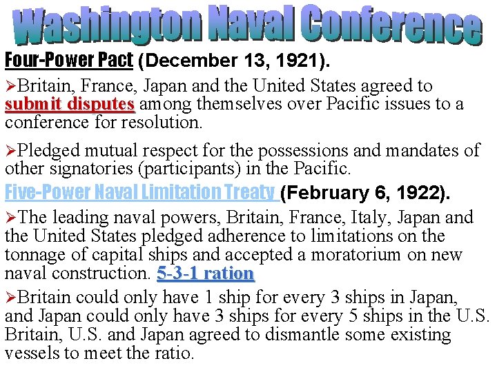 6 Foreign policy during the 1920s and early