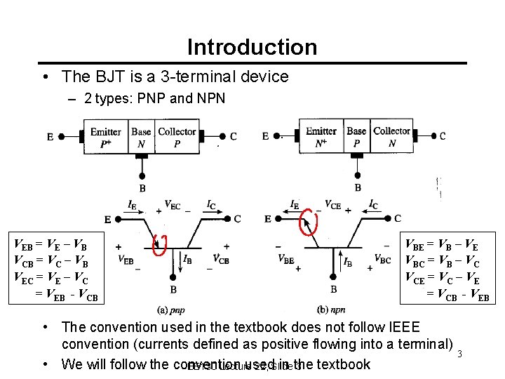 Lecture 22 OUTLINE The Bipolar Junction Transistor Introduction