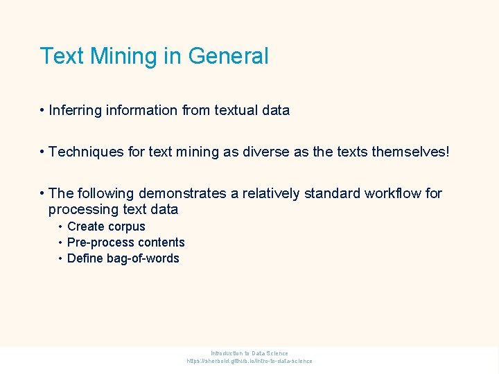 Chapter 10 Text Mining Dr Steffen Herbold herboldcs