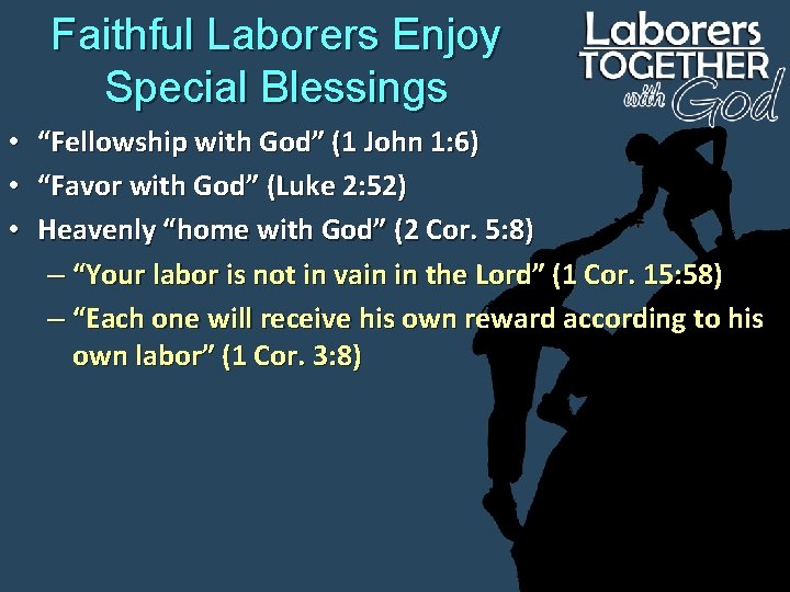 1 Corinthians 3 5 We Are Laborers The